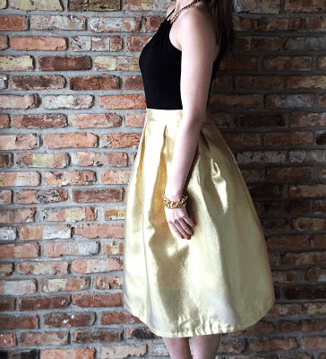 Gold Pleated Midi Skirt Sewing Tutorial – Sew Bake Decorate