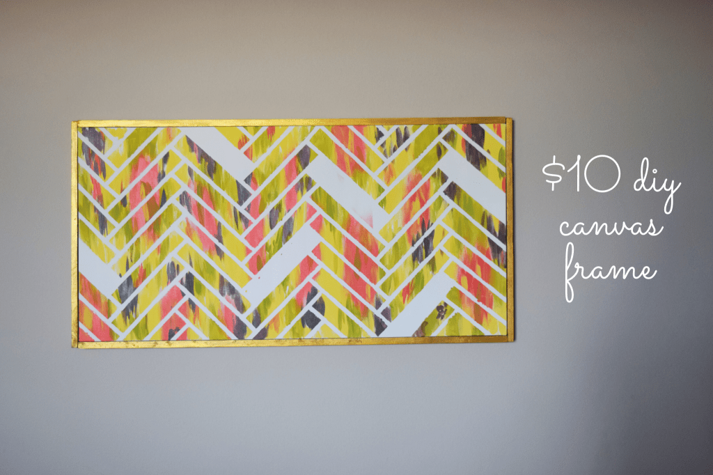 How to Make a DIY Canvas Picture Frame for under $10 – Sew Bake Decorate