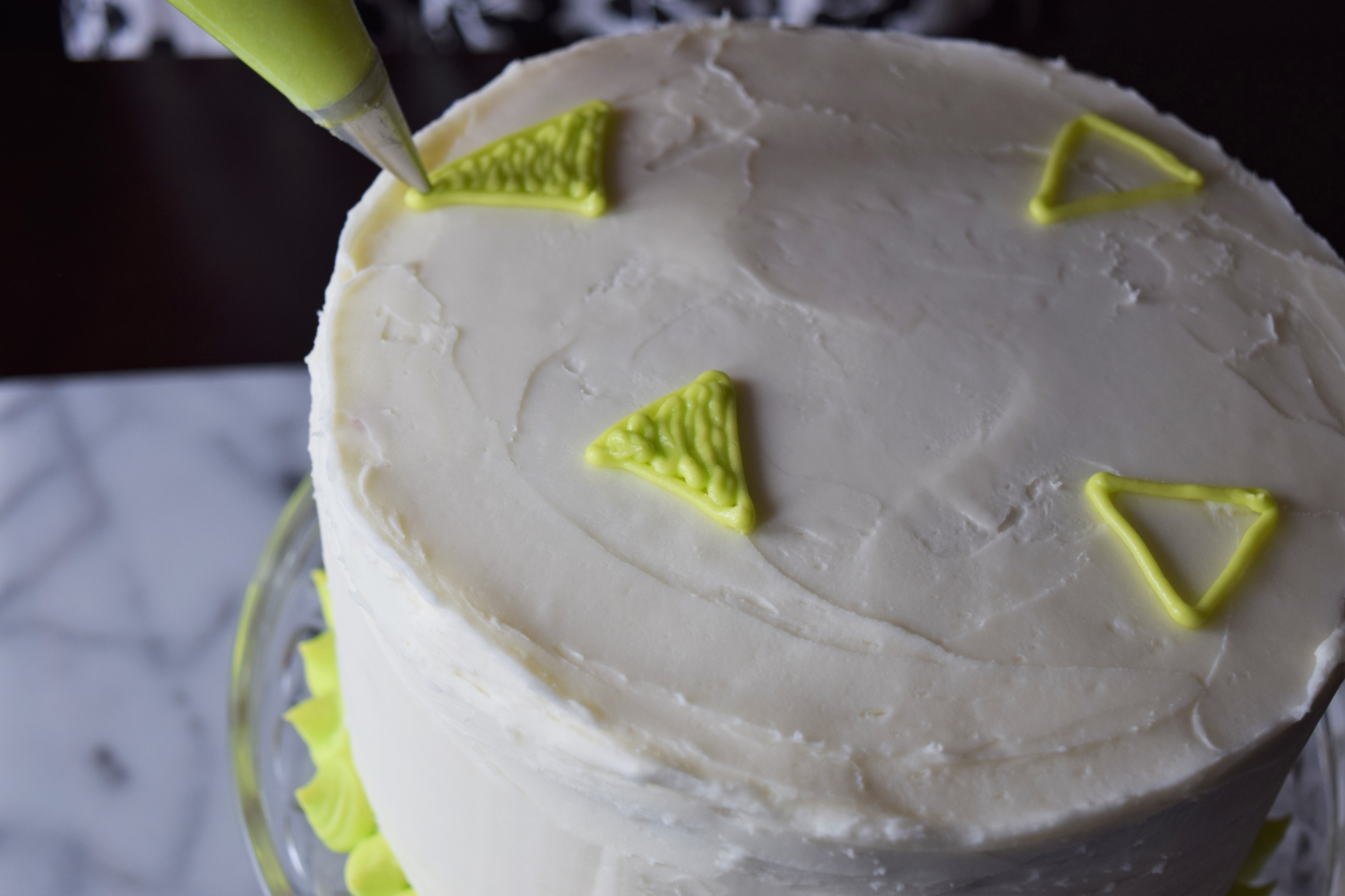 80’s Patterned Birthday Cake Decorating Tutorial and Recipe – Sew Bake ...
