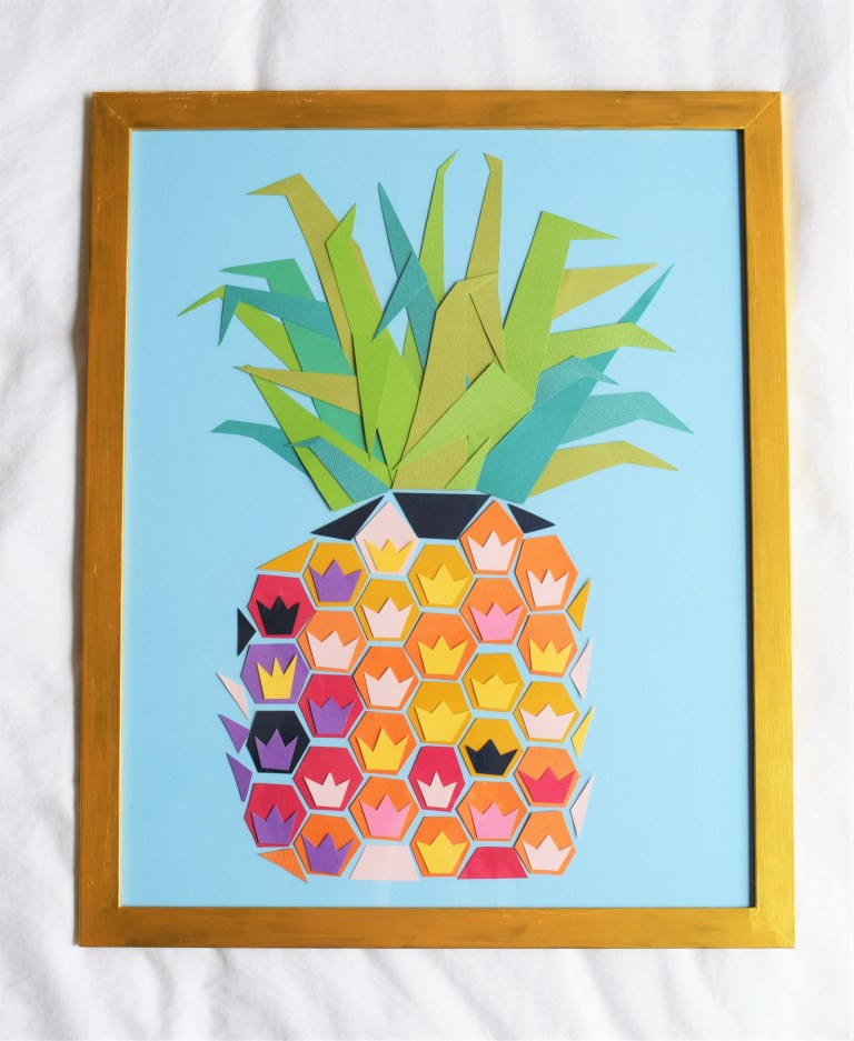 DIY Geometric Pineapple Art – Sew Bake Decorate