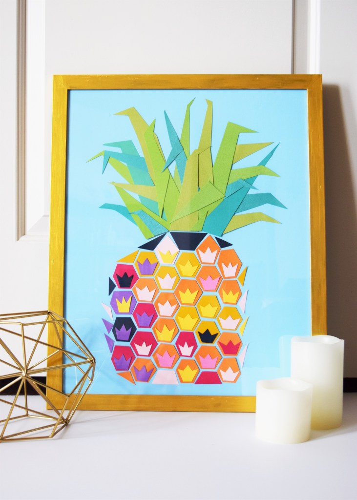 DIY Geometric Pineapple Art – Sew Bake Decorate