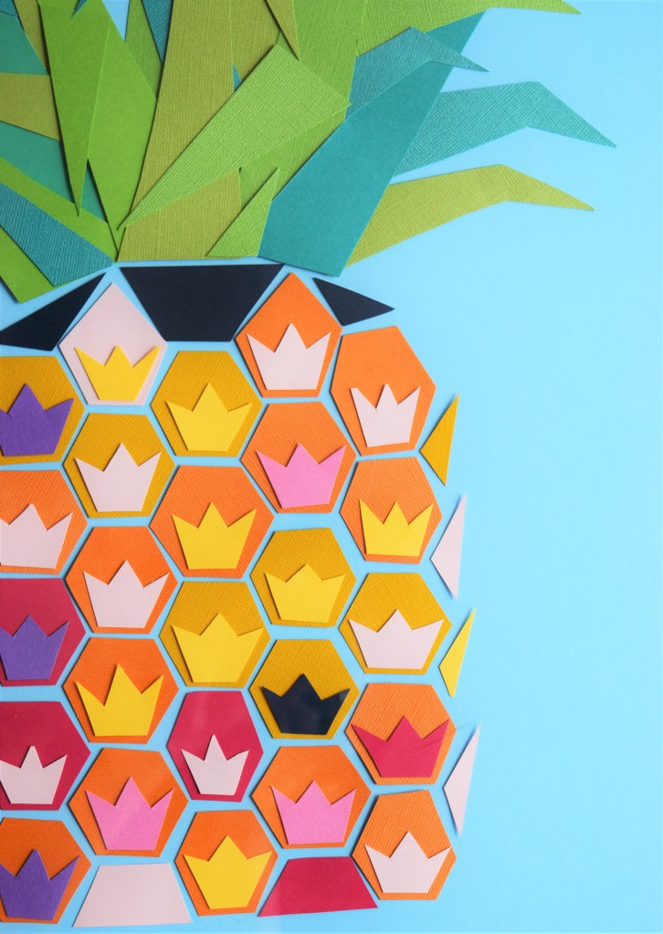 DIY Geometric Pineapple Art – Sew Bake Decorate