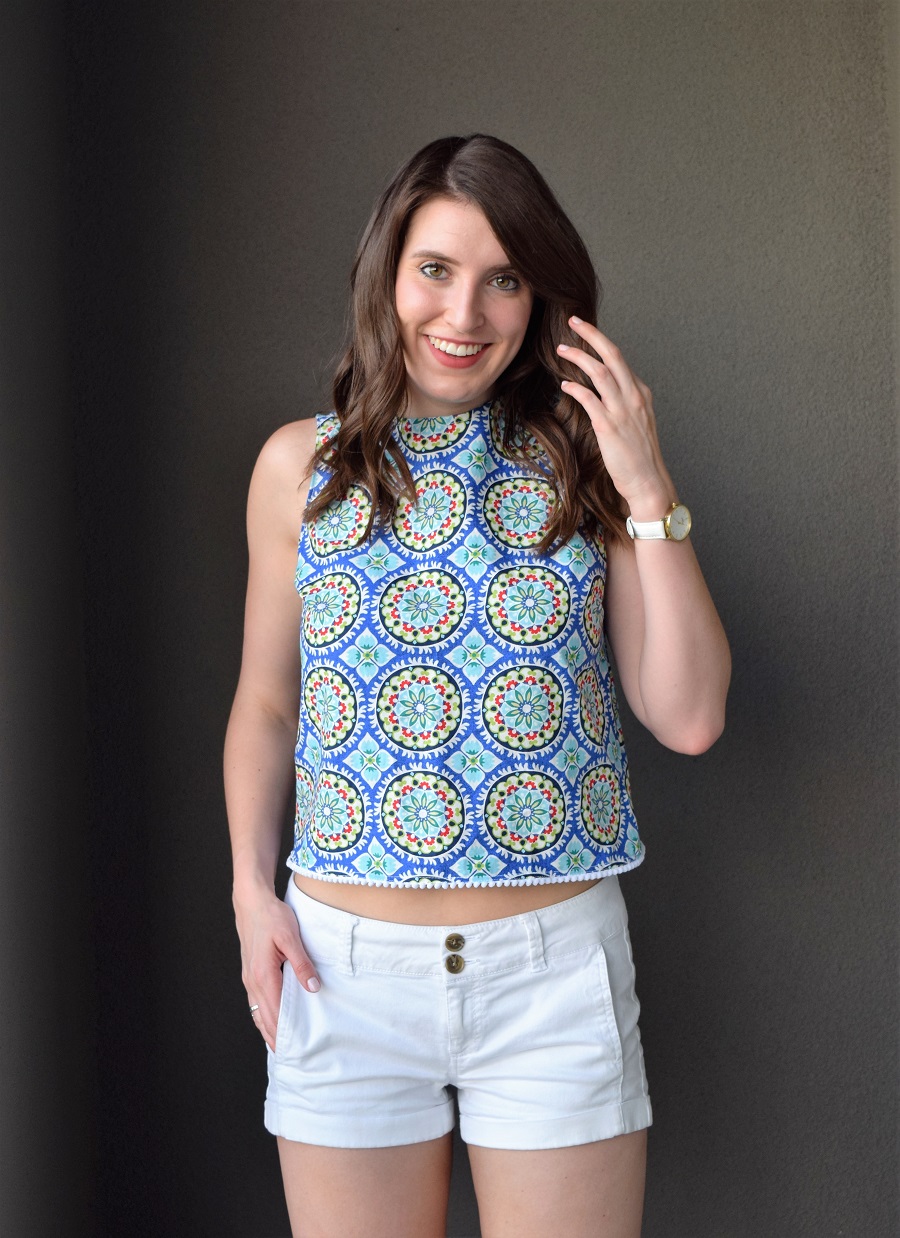 Open Back Pom Pom Trimmed Tank Sewing Tutorial – Sew Bake Decorate