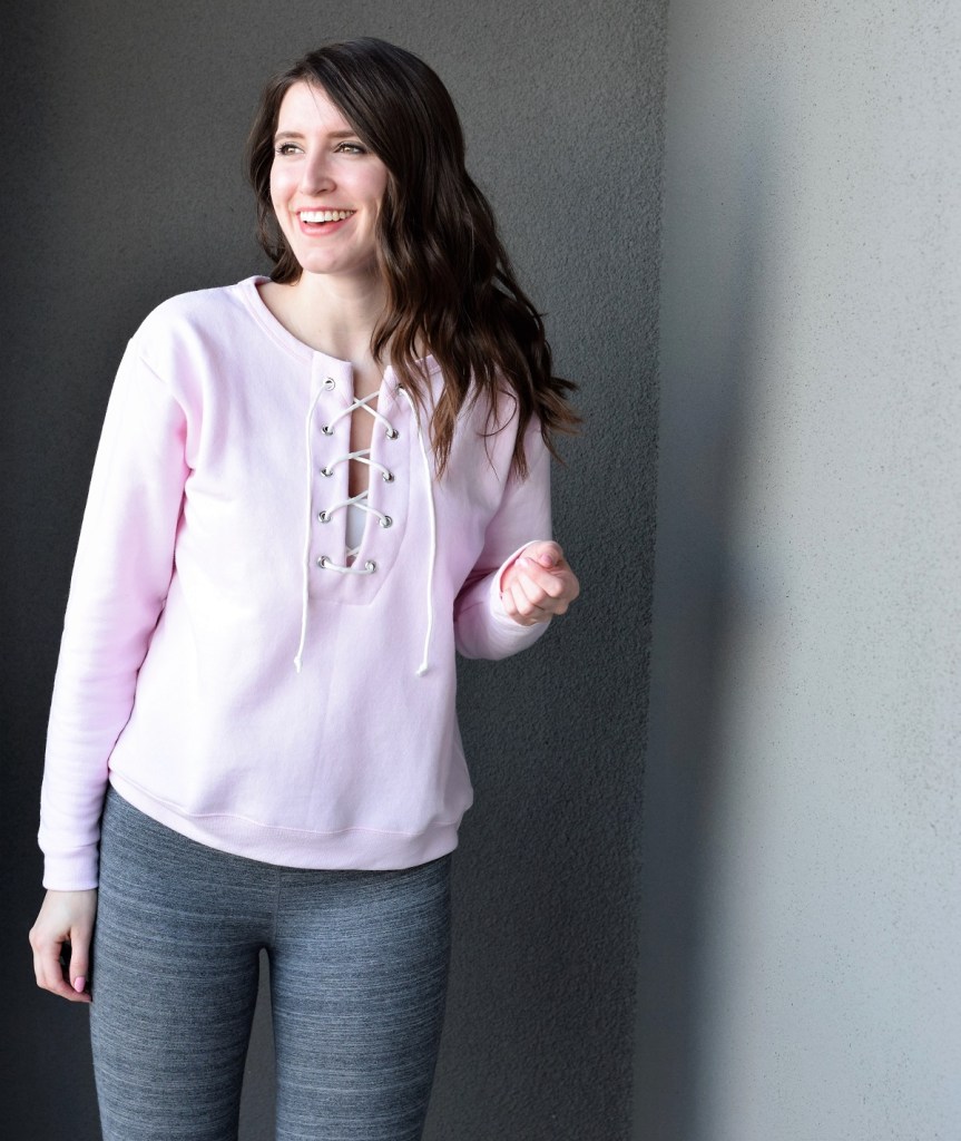 Easy Lace Up Sweatshirt DIY – Sew Bake Decorate