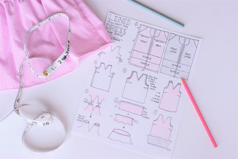 Lined Drop Waist Dress Sewing Tutorial – Sew Bake Decorate